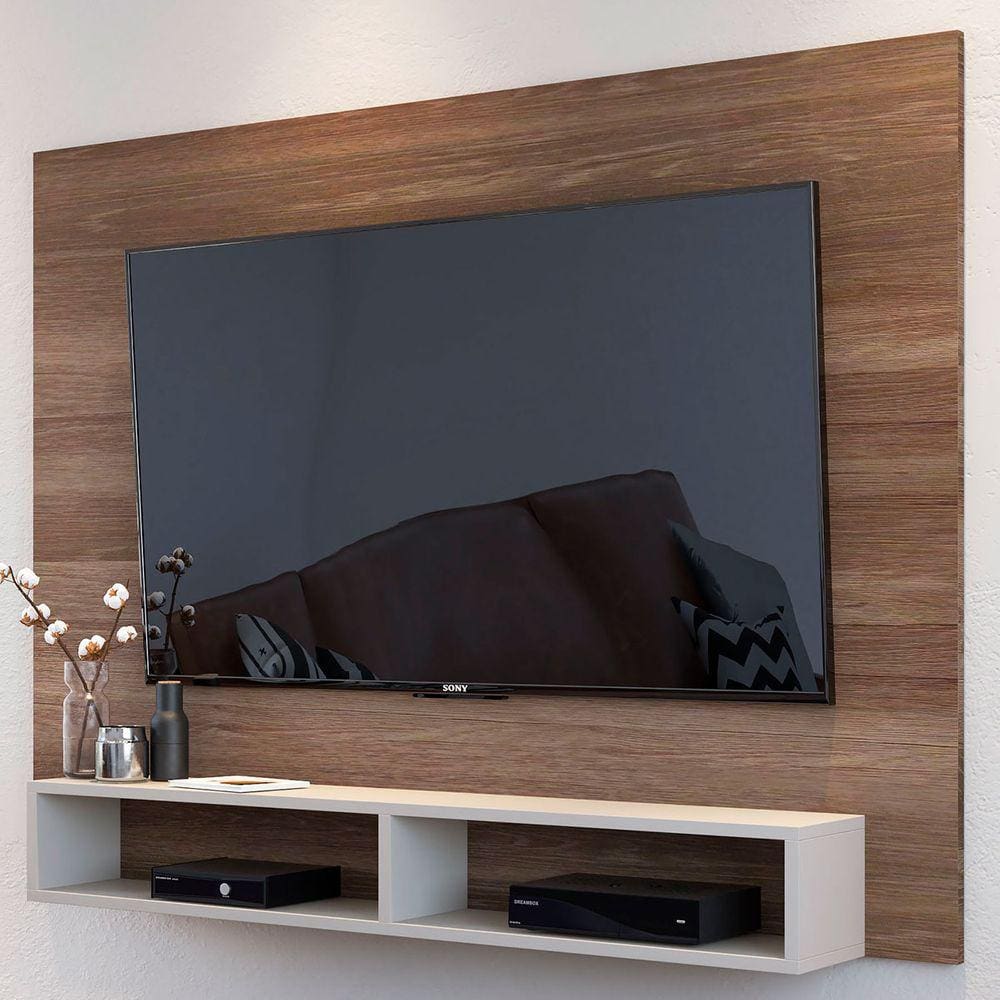 Painel tv 43 polegadas off white naturale | Casas Bahia