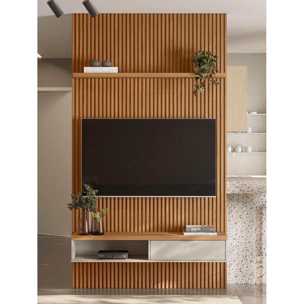 Mdf imitando painel ripado | Casas Bahia