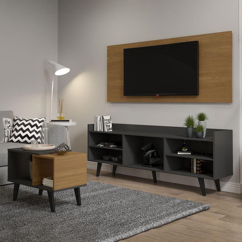 Painel e rack tv 50 sala completa | Casas Bahia