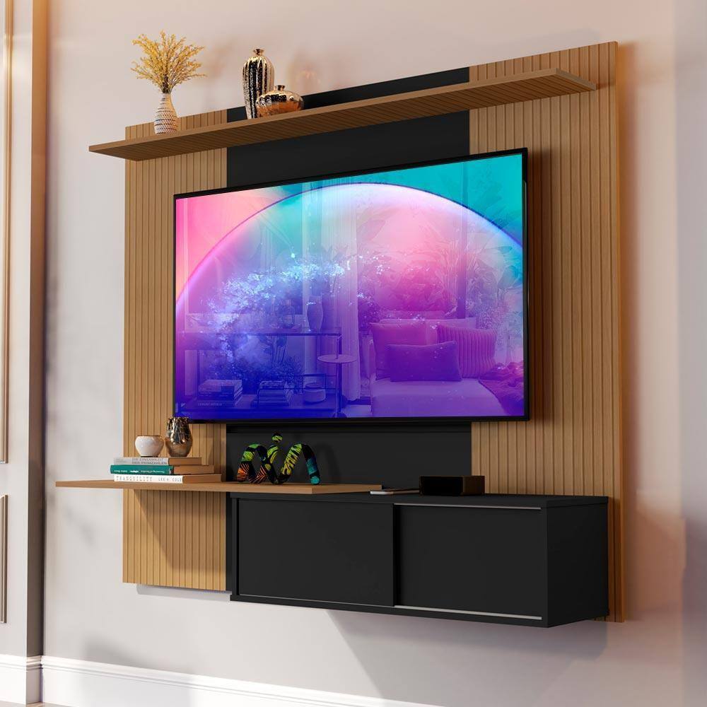 Painel ripado pretp | Casas Bahia