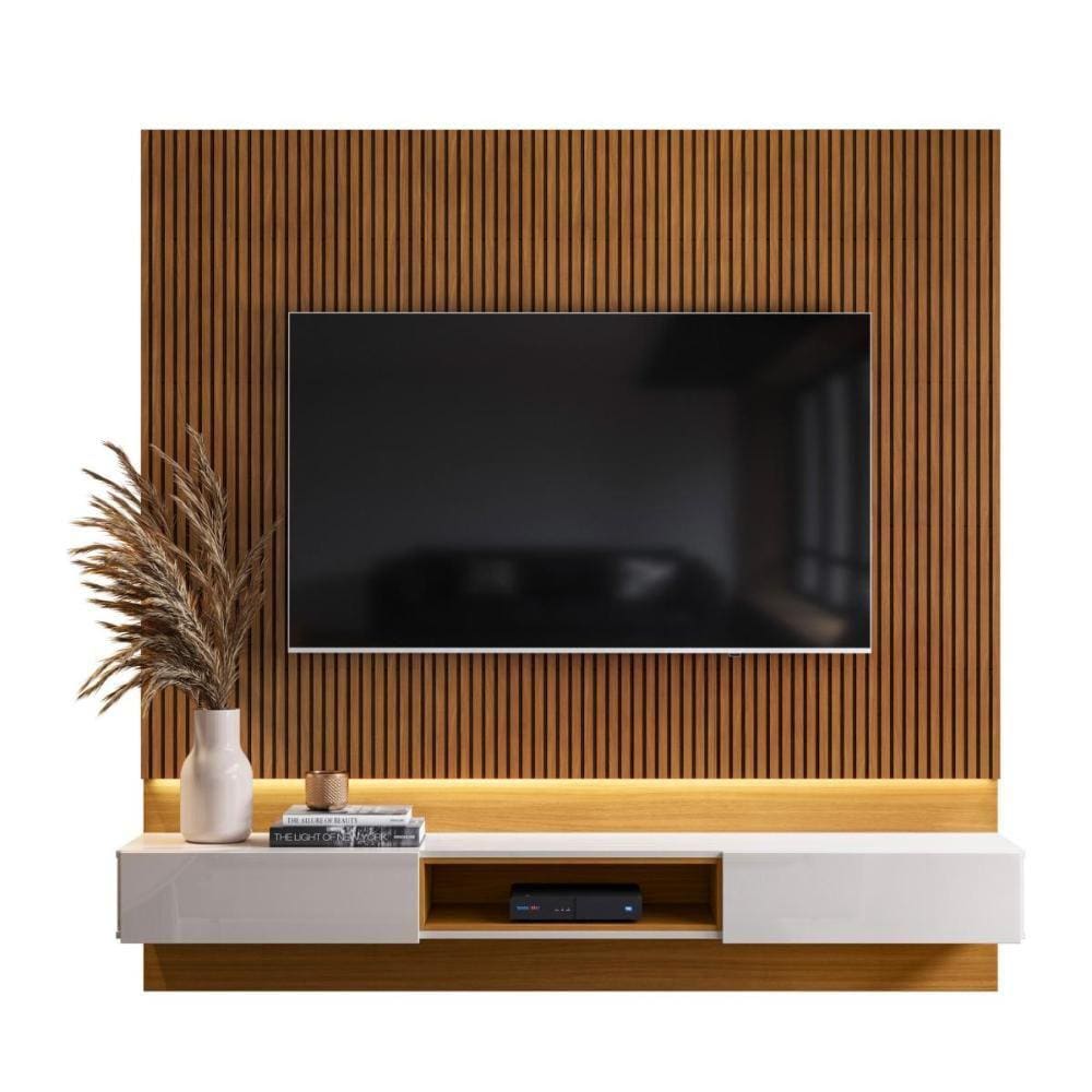 Painel para tv ripado 70 | Casas Bahia