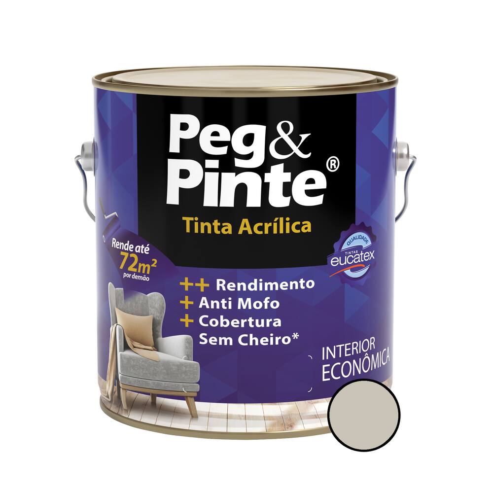 Tinta cor gelo parede interna | Casas Bahia