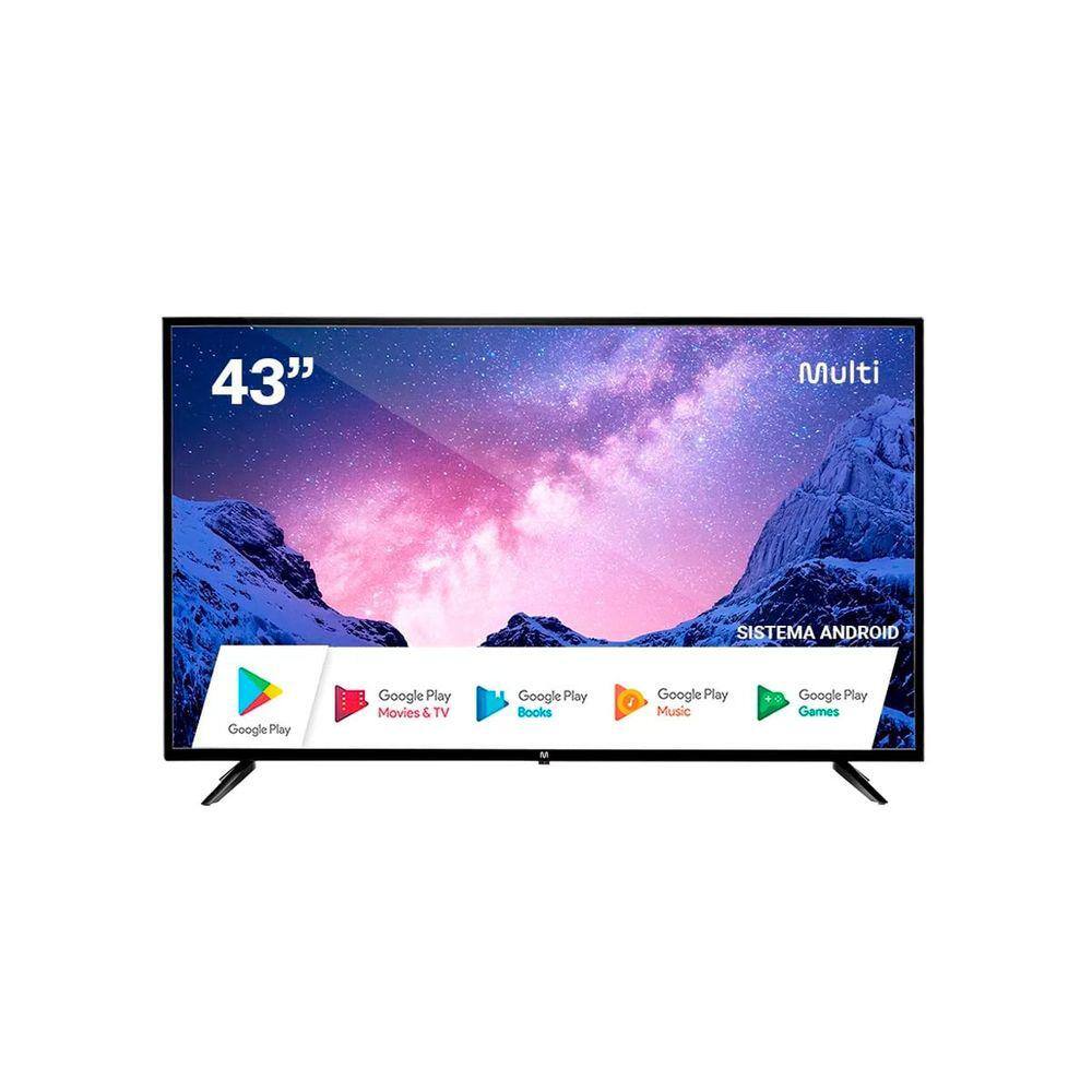 Smart tv 43 full hd multilaser tl024 wi fi 3 hdmi 2 usb bivolt | Casas Bahia
