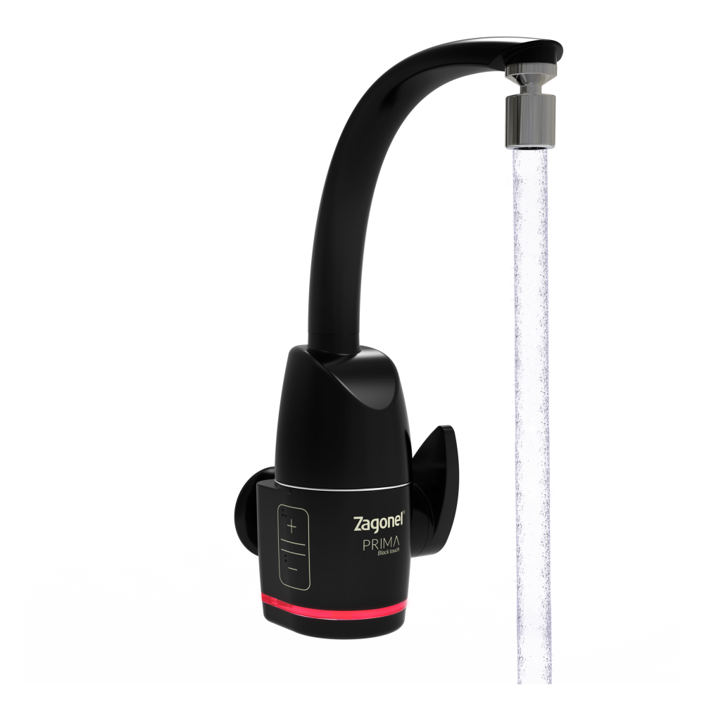 Torneira eletrica zagonel prima touct preta | Casas Bahia