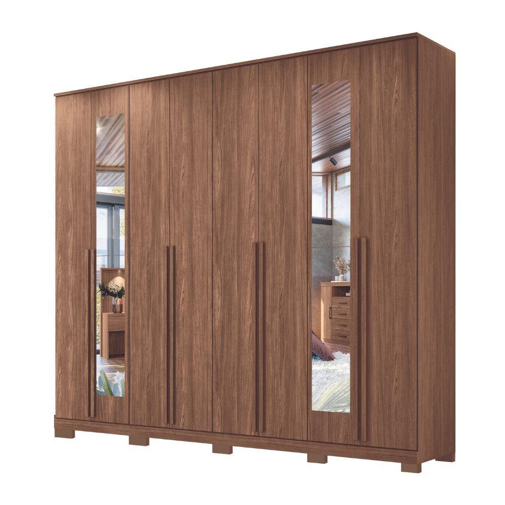 Guarda roupa grande com espelho mdf | Casas Bahia