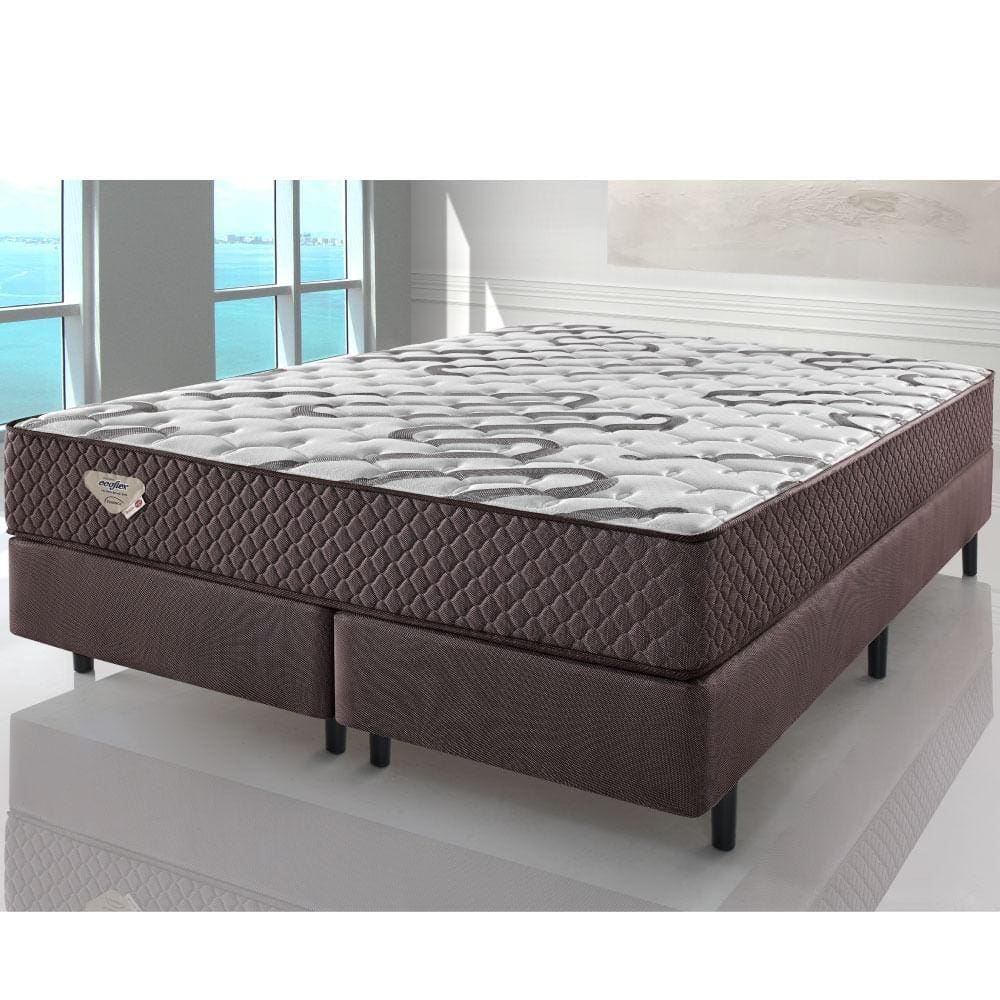 Cama box casal king size com molas ensacadas ecoflex | Casas Bahia