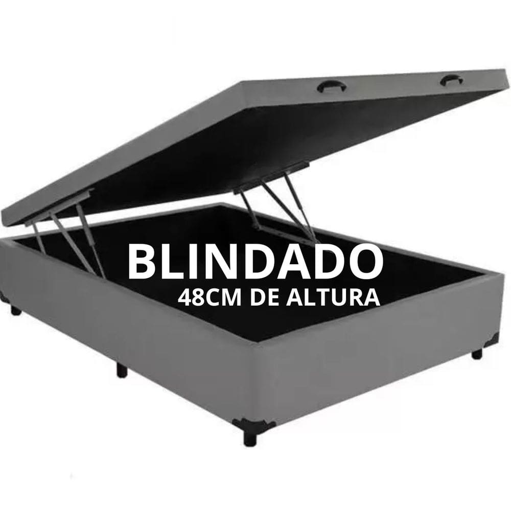 Cama Box Baú Casal com 48cm de altura | Casas Bahia
