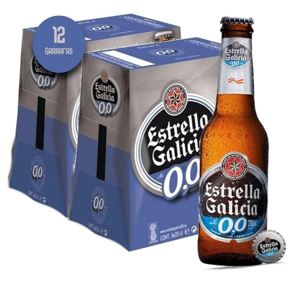 Cerveja estrella galicia zero alcool | Casas Bahia