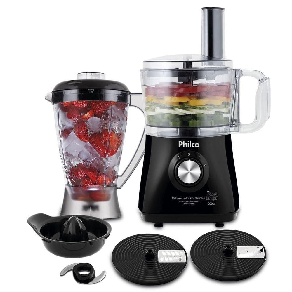 Imagem 2 de 3 de multiprocessador philco all in one 2 800w preto 110v ...