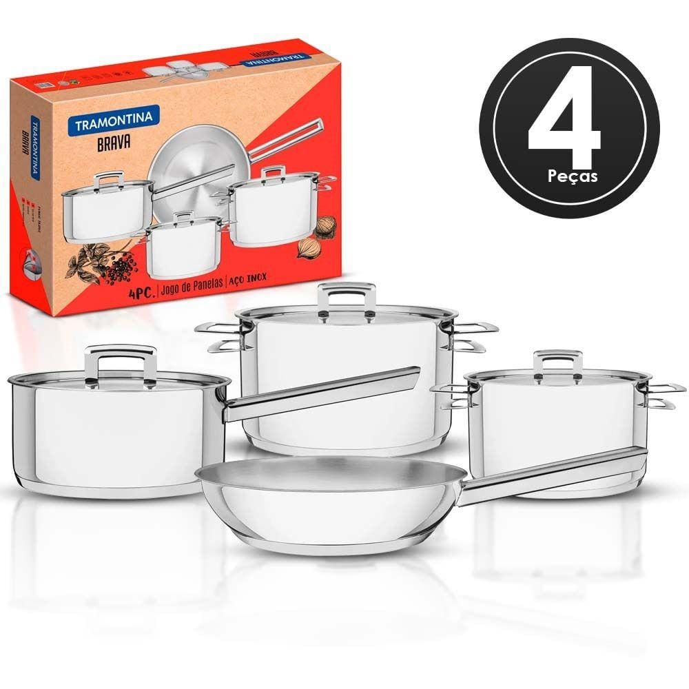 Panela aco inox inducao | Casas Bahia