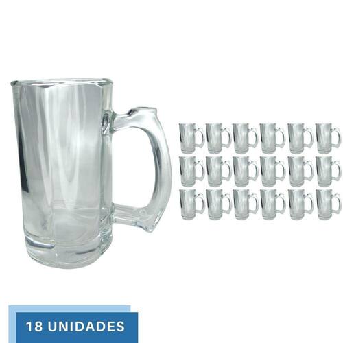 18 Caneca Restaurante Vidro Grosso Chopp | Casas Bahia