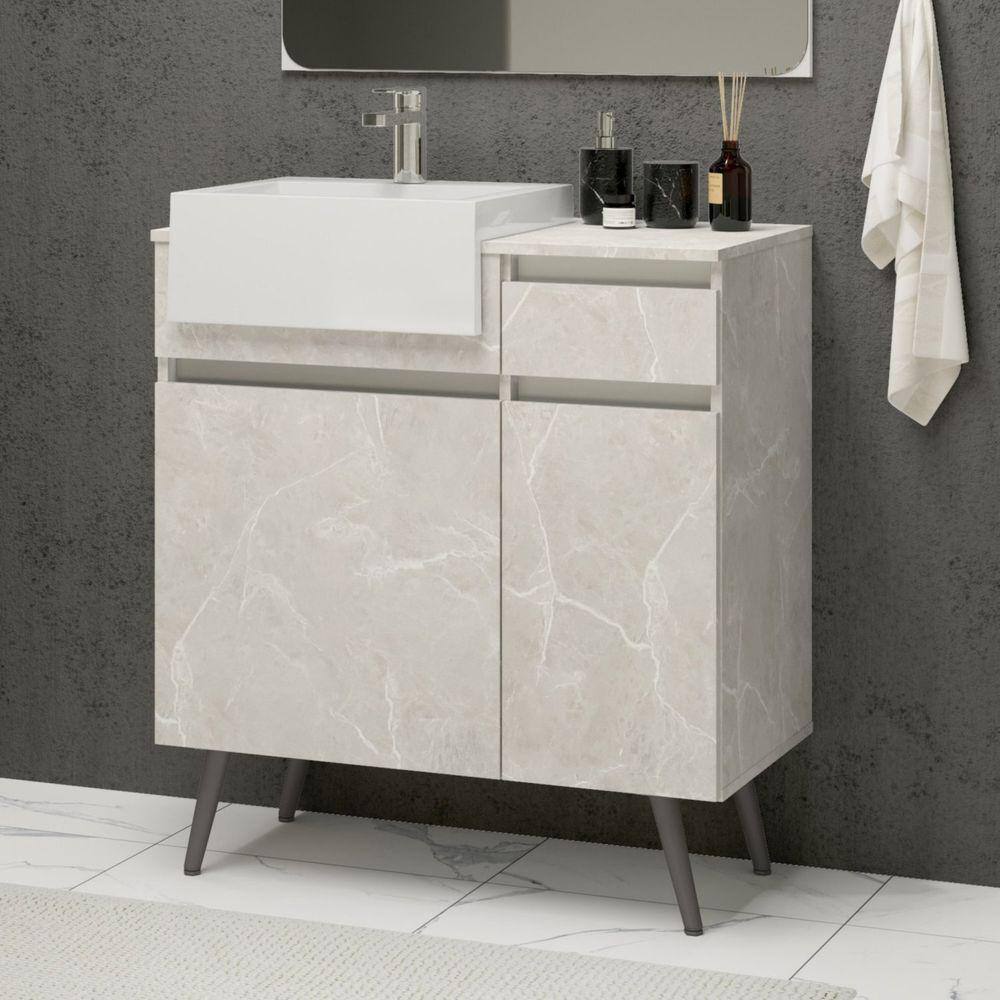 Gabinete banheiro 80cm com pes branco | Black Friday Casas Bahia Gabinete banheiro 80cm com pes branco | Black Friday Casas Bahia