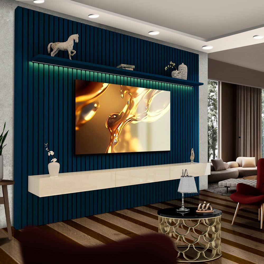 Painel ripado claro | Casas Bahia