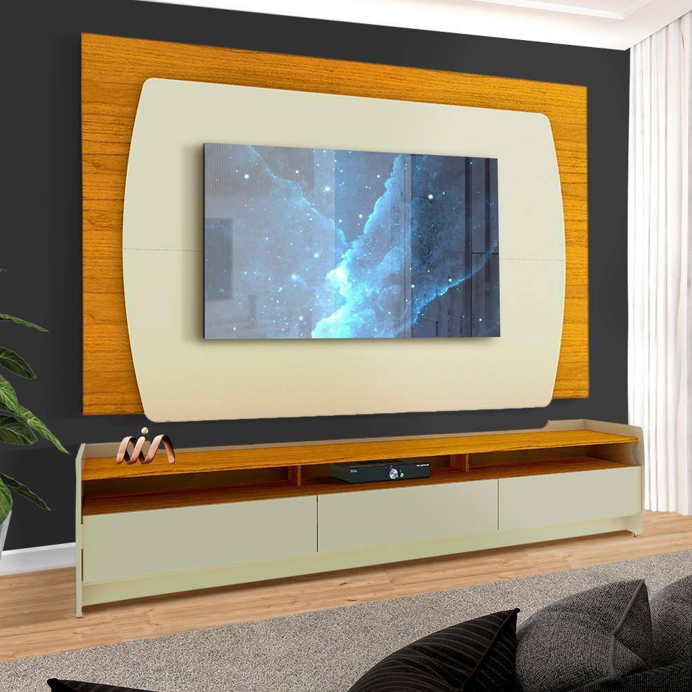 Rack suspenso com painel 70 polegadas | Casas Bahia