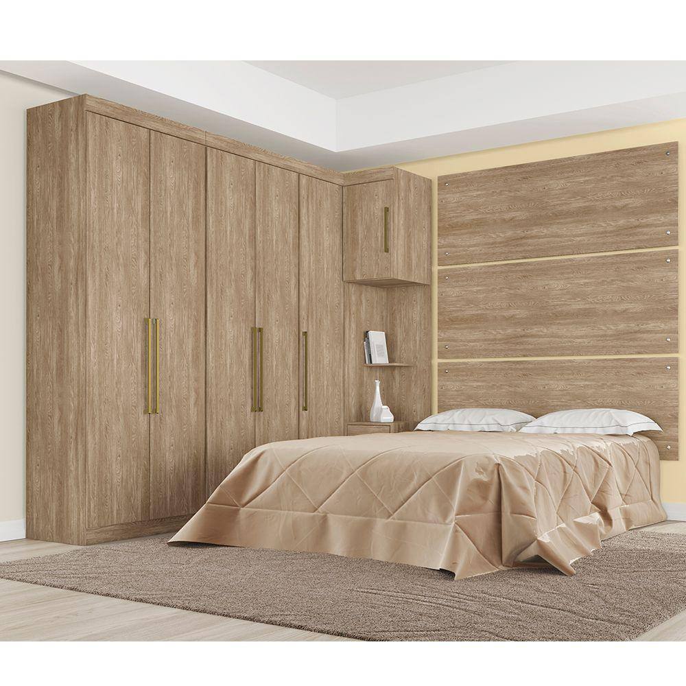 Armario de quarto modulado para casal | Casas Bahia