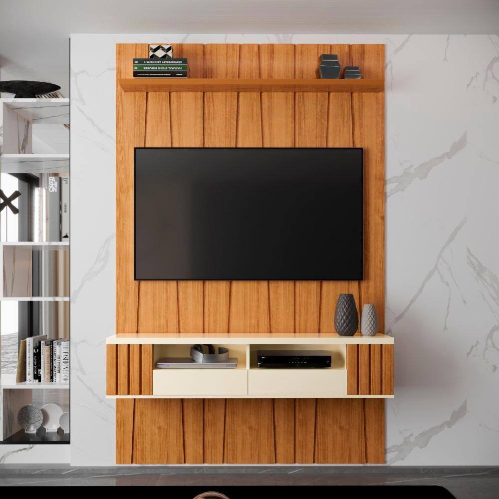 Painel ripado parede externo | Casas Bahia