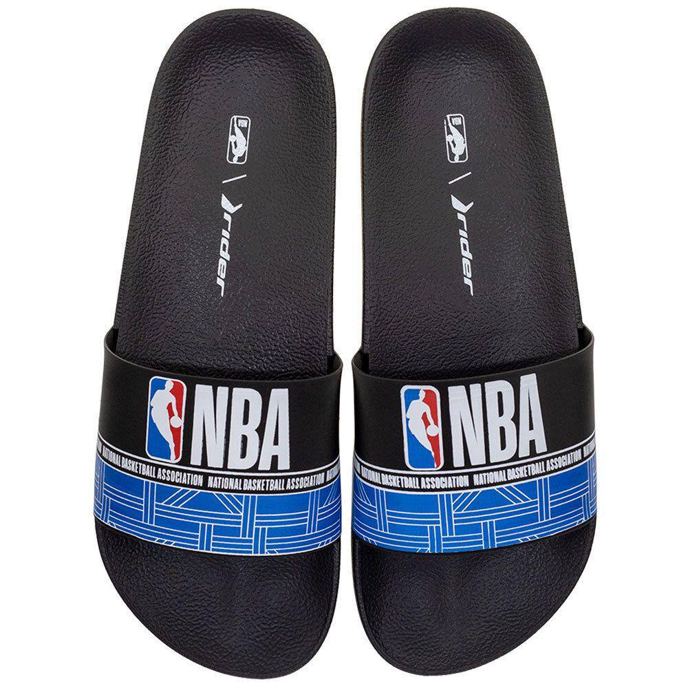 Chinelo slide nba chicago bulls rider masculino preto e branco 43 44 ...