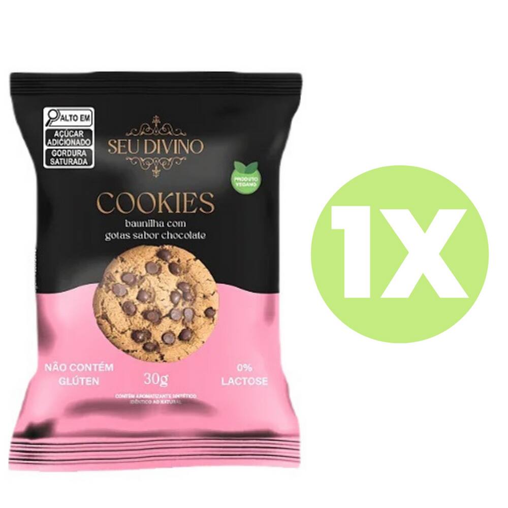 Cookies baunilha c gotas chocolate s gluten 180g natural life cookies ...