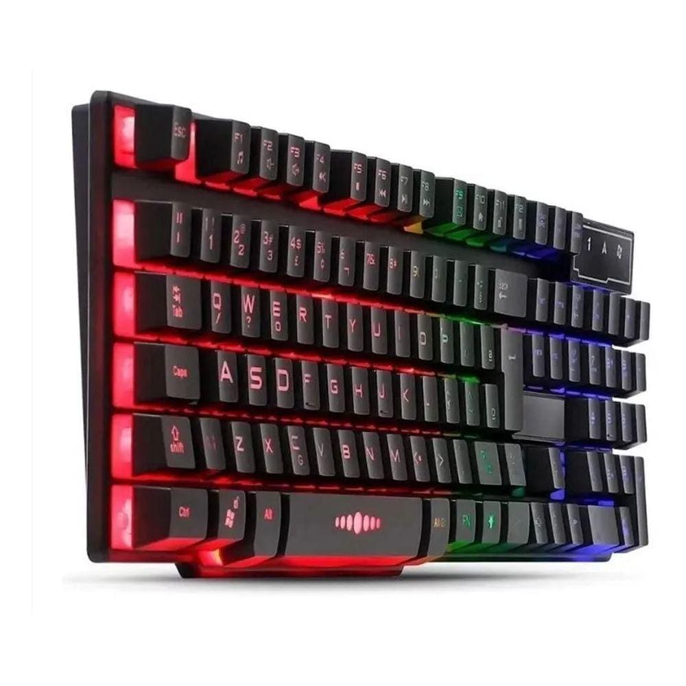 Teclado gamer com teclas redonda led rgb retro iluminado | Casas Bahia