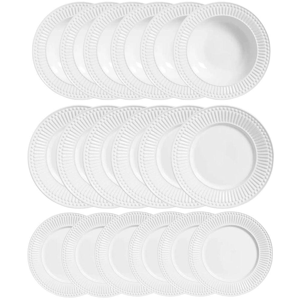 Aparelho jantar porto brasil branco roma | Casas Bahia