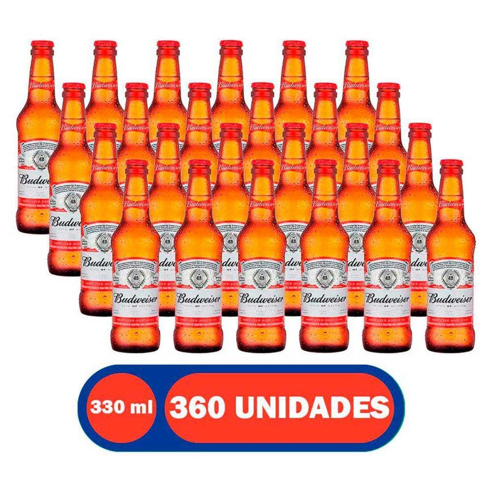 Cerveja Budweiser Países Garrafa De Alumínio 330ml Budweiser Casas Bahia