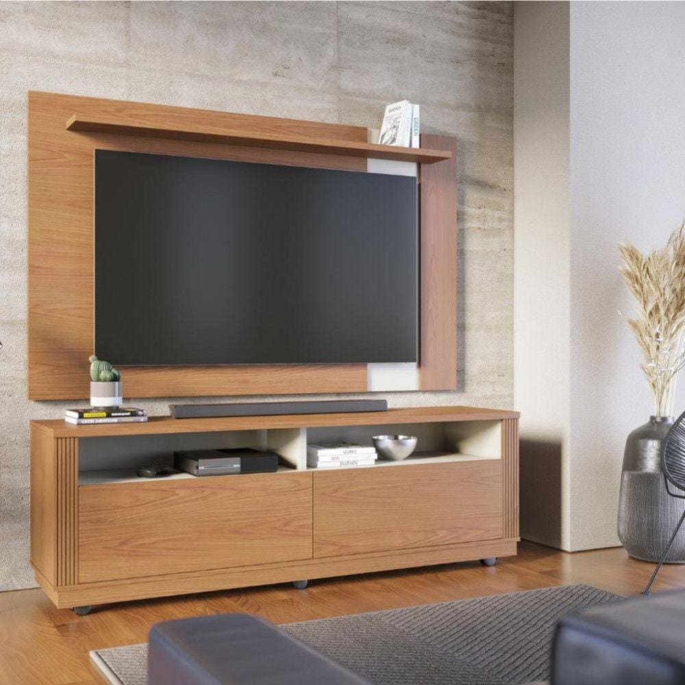 Painel com rack tv ate 70 polegadas | Casas Bahia