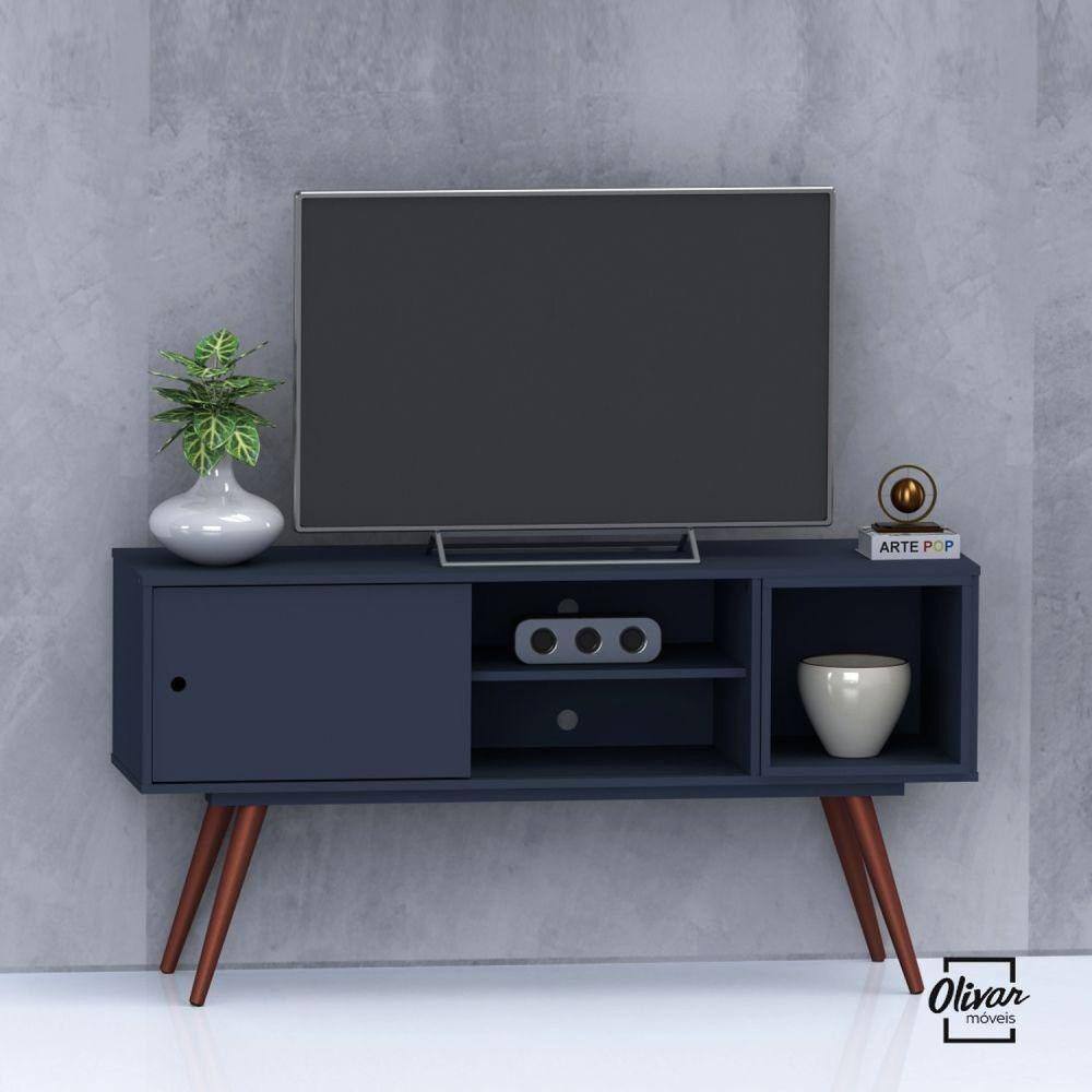 Painel tv com raque 40 polegadas | Casas Bahia