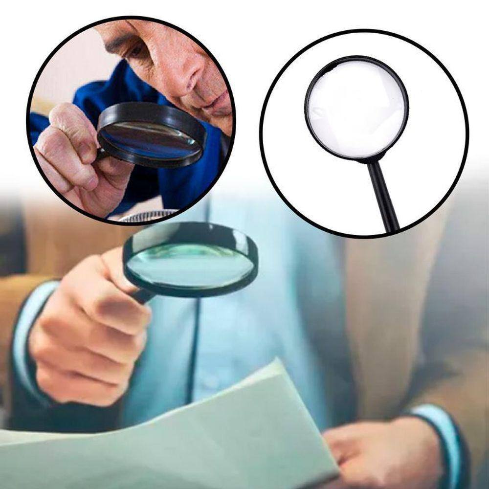 Lupa Aumento 100Mm Leitura Estética Profissional | Casas Bahia