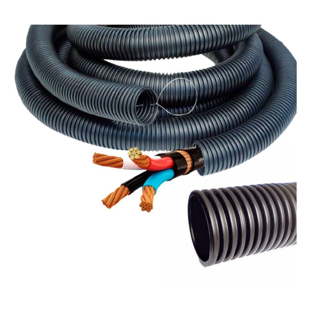 Tubo duto corrugado eletroduto conduite 1 c guia100metros | Casas Bahia