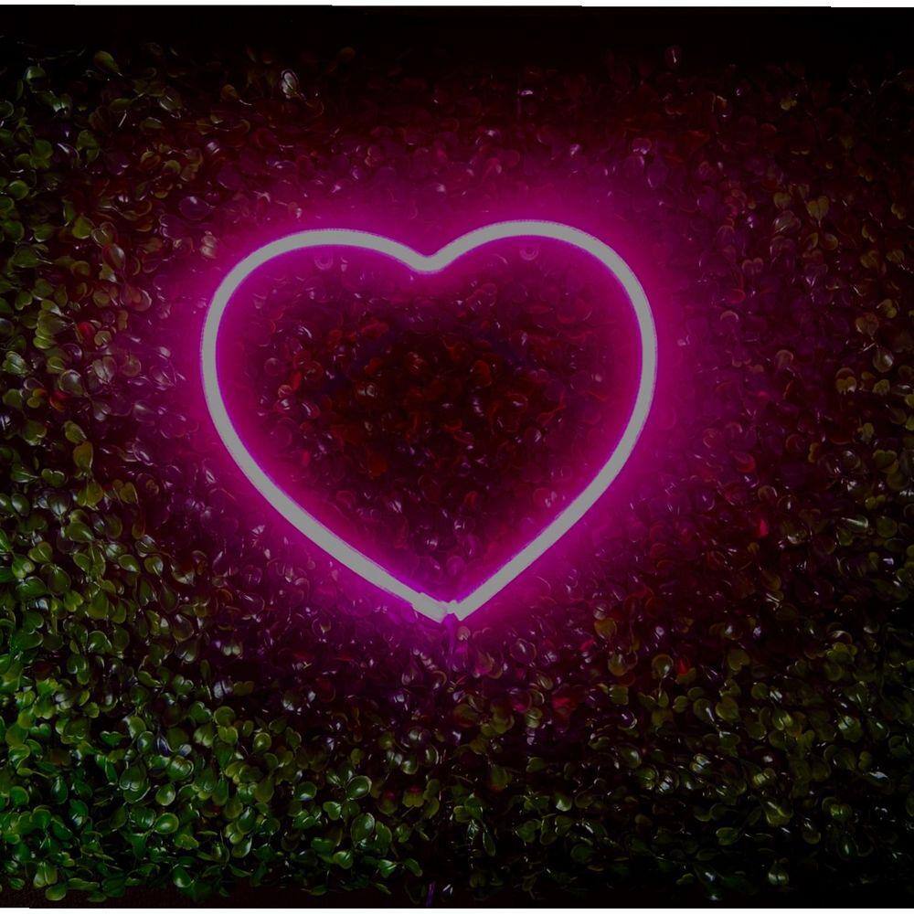 Luminaria led neon rosa | Casas Bahia
