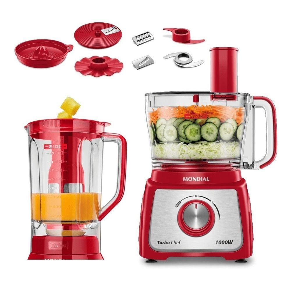 Multiprocessador de Alimentos Mondial Preto Turbo Chef MPN 01 BF 9 ...