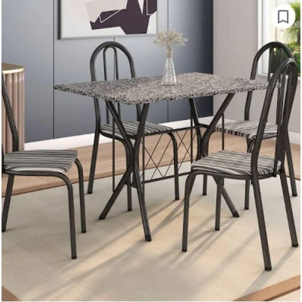 Mesa pequena granito preta | Casas Bahia