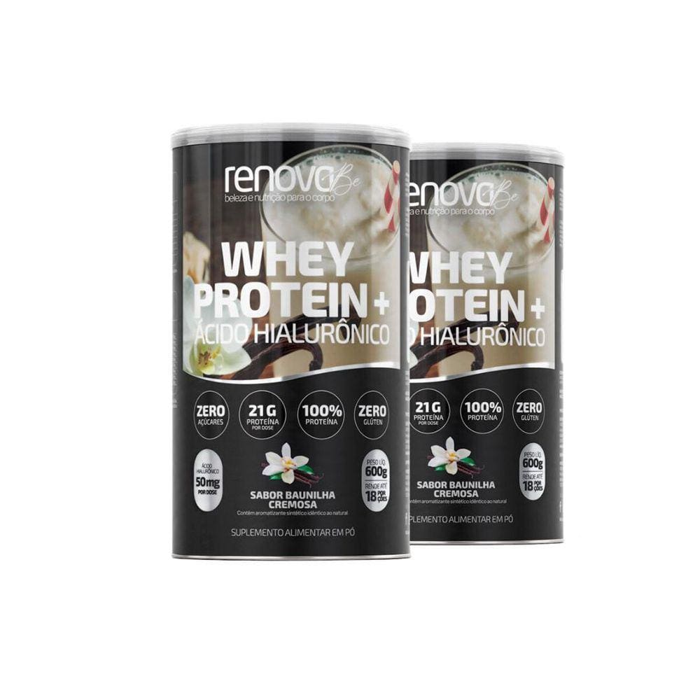 Kit 2 Whey Protein Renova Be + Ácido | Casas Bahia