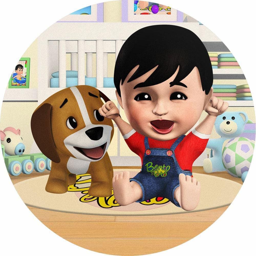 Painel Redondo 3D Bento Totó Tecido | Casas Bahia