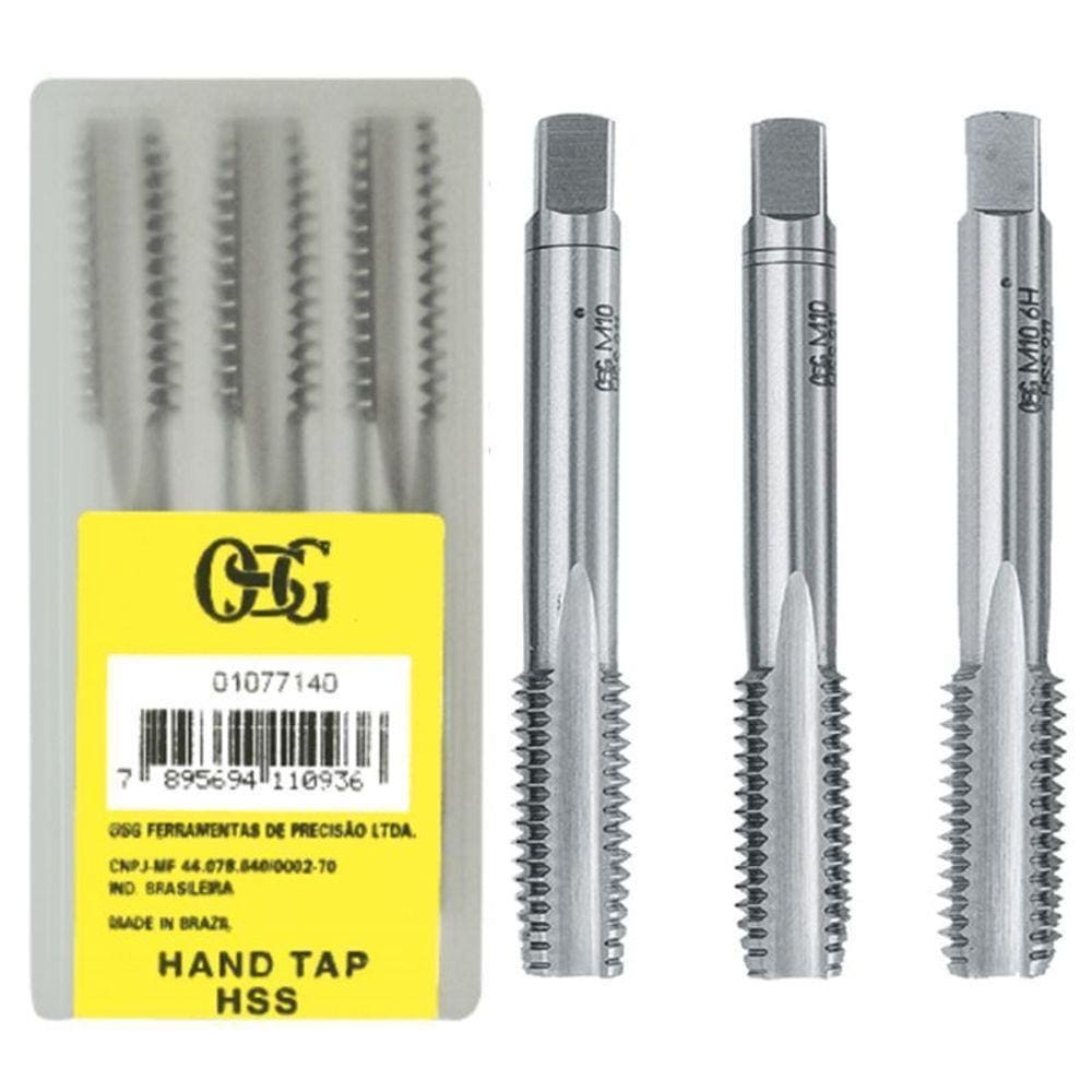 Jogo De Macho Manual Aço Rápido Hss | Casas Bahia