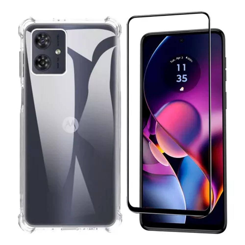 Capa Capinha Anti Impacto Transparente e Pelicula 3D Para Motorola G35 XS Acessorios | Casas Bahia