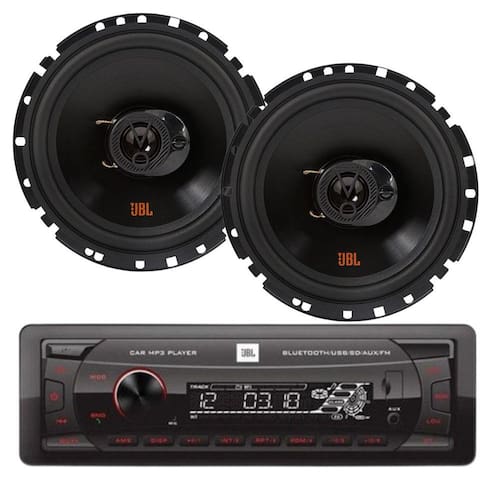Rádio JBL Celebrity 100 Bluetooth/USB/SD/FM/Auxiliar + Par | Casas Bahia