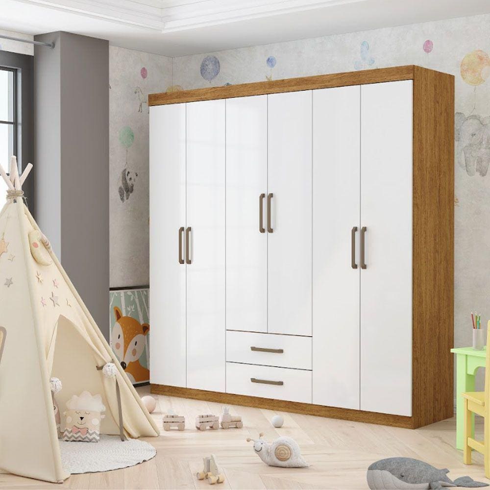 Guarda Roupa Infantil Elissa 6 Portas | Casas Bahia