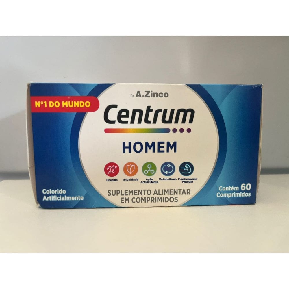 Centrum multivitaminico de zinco select homem com 60 comprimidos | Casas Bahia