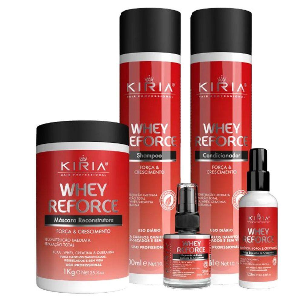 Kit shampoo condicionador whey reforce kiria 2x500ml kiria hair | Casas ... Kit shampoo condicionador whey reforce kiria 2x500ml kiria hair | Casas ...