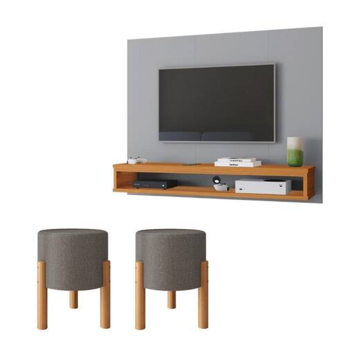 Kit Estante Painel Suspenso Cissa TV | Casas Bahia