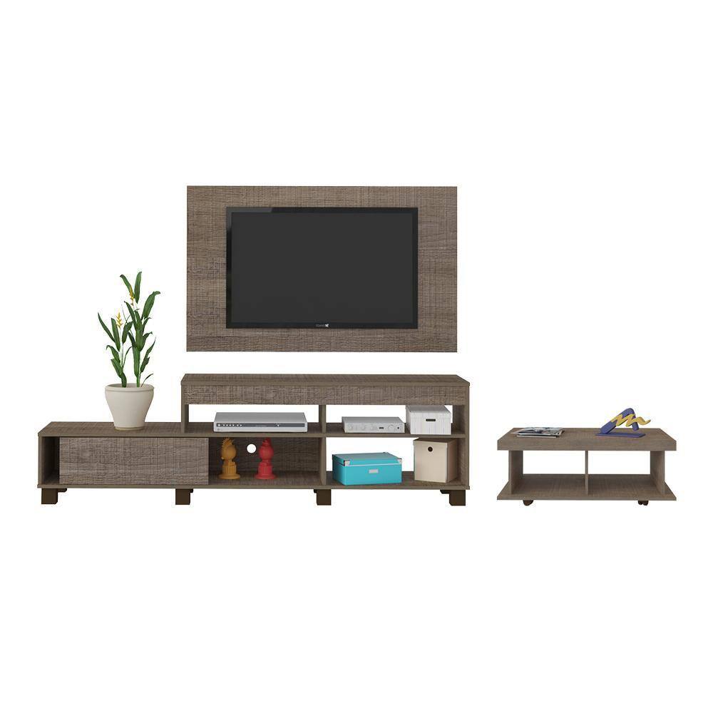 Rack painel 40 polegadas e mesa de centro retro | Casas Bahia