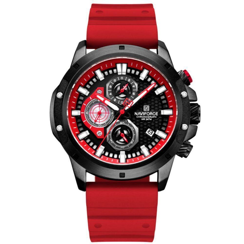 Relogio masculino quartzo com pulseira silicone preto 19 4 modelo ...