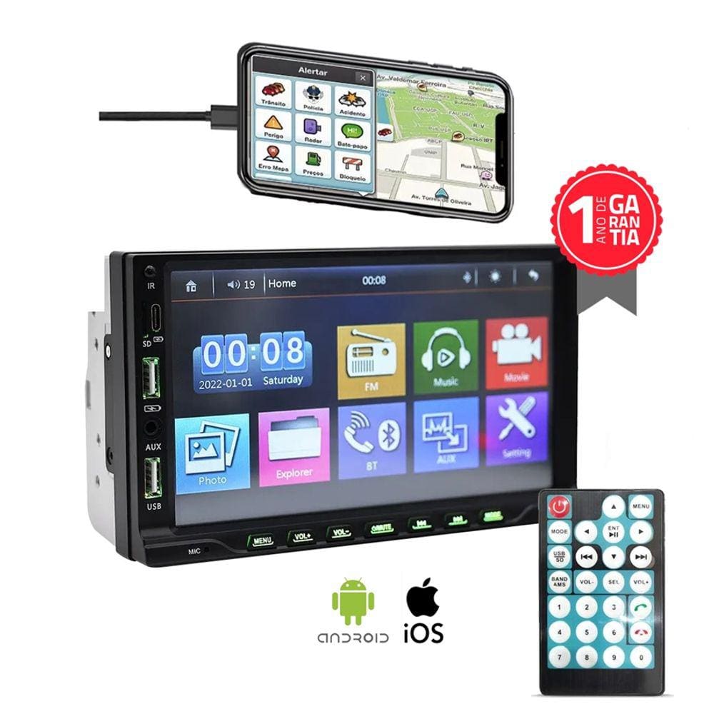 Central multimidia first option 7830 2din | Casas Bahia