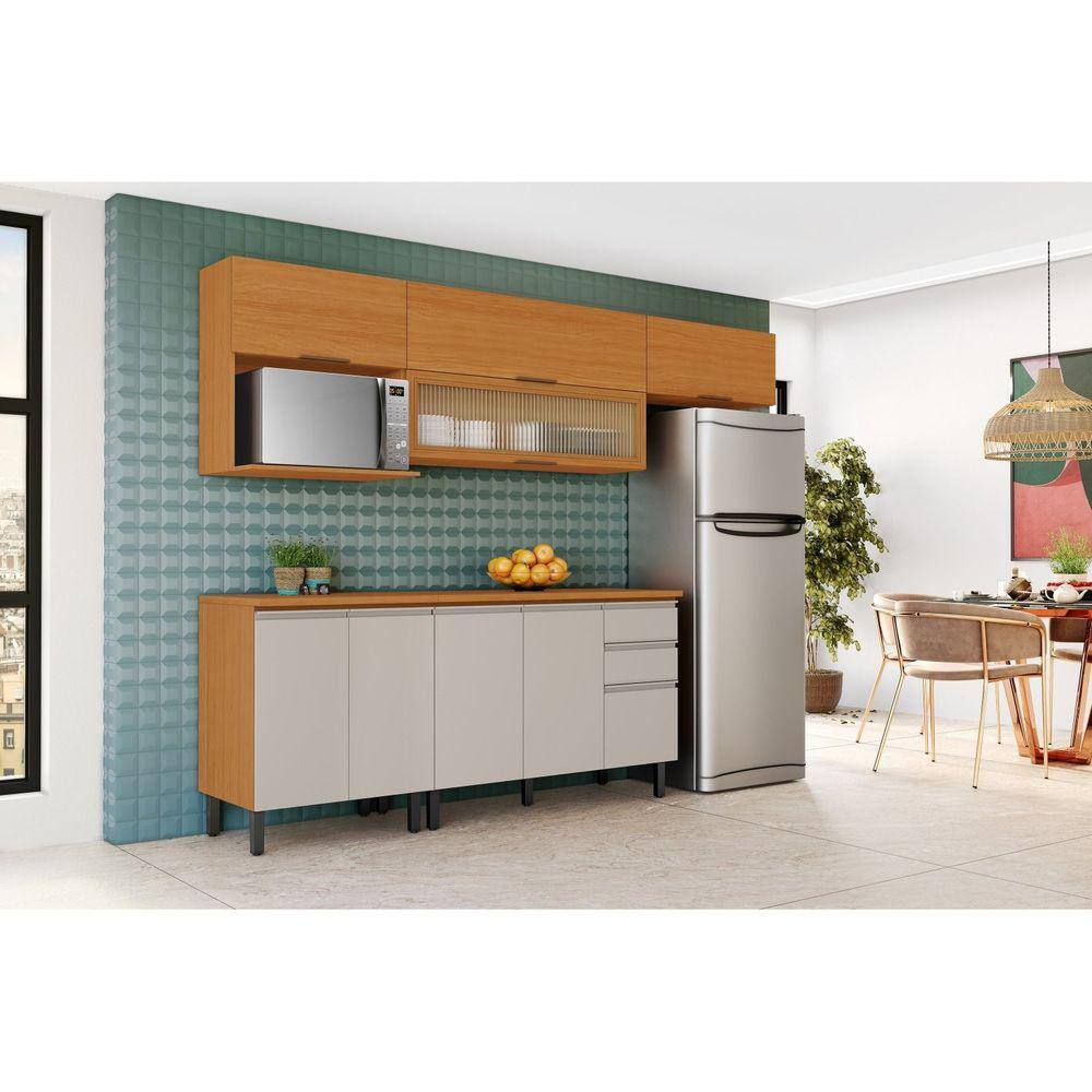 Armario Aereo Horizontal de Cozinha Itatiaia Cinamomo em Madeira 80cm ...