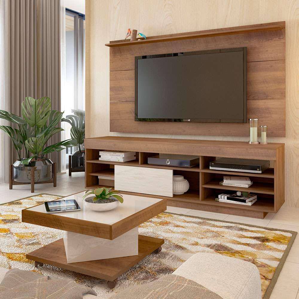 Rack com painel 42 e mesa centro | Casas Bahia