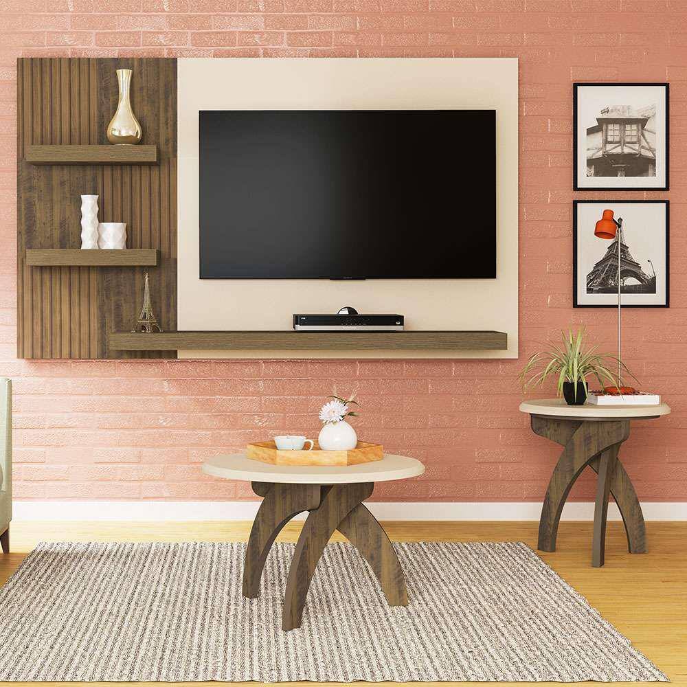 Conjunto painel e mesa lateral | Casas Bahia