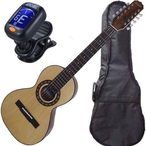 Kit Viola Caipira Acústica Com Capa + Afinador | Casas Bahia