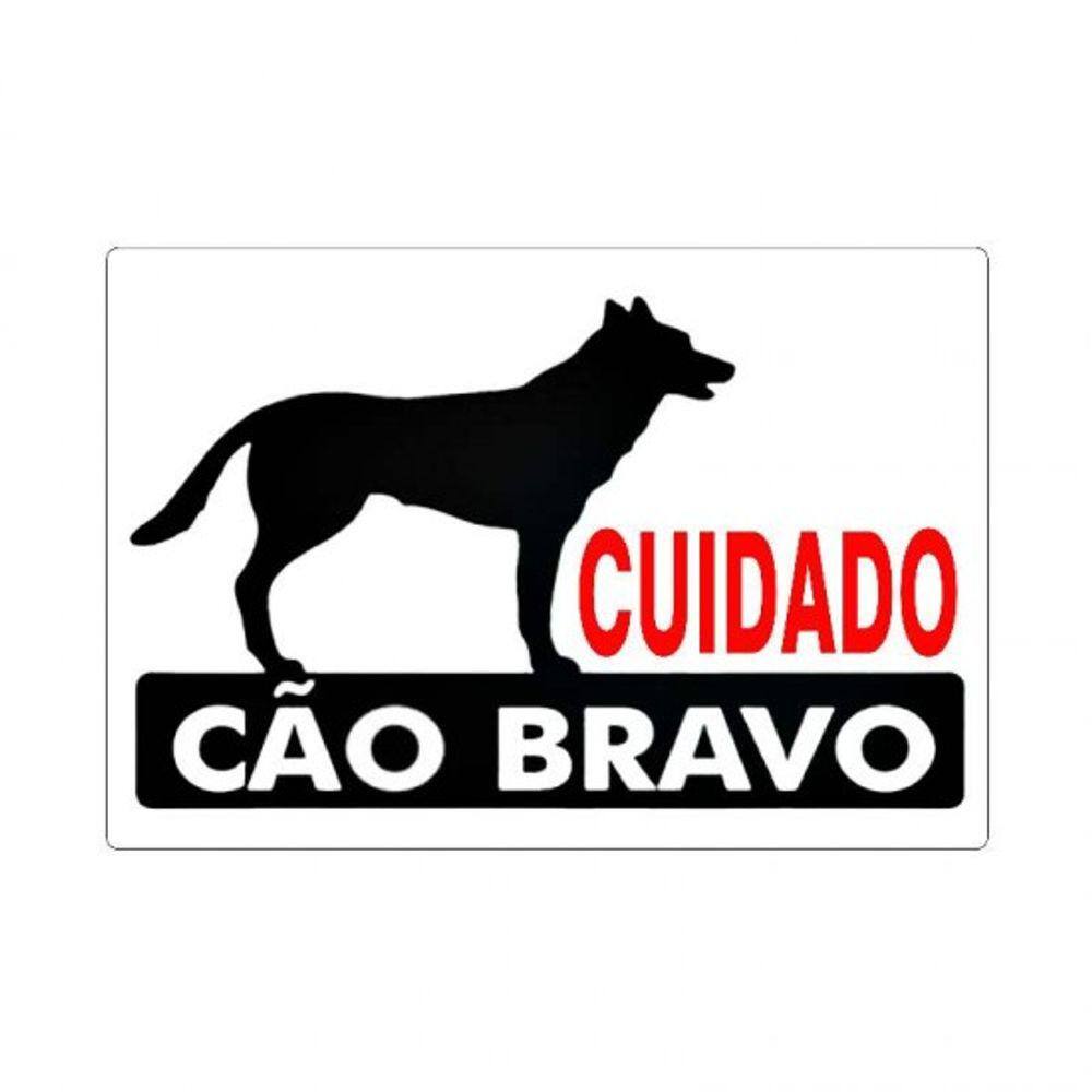 Placa cuidado cao ravo | Casas Bahia