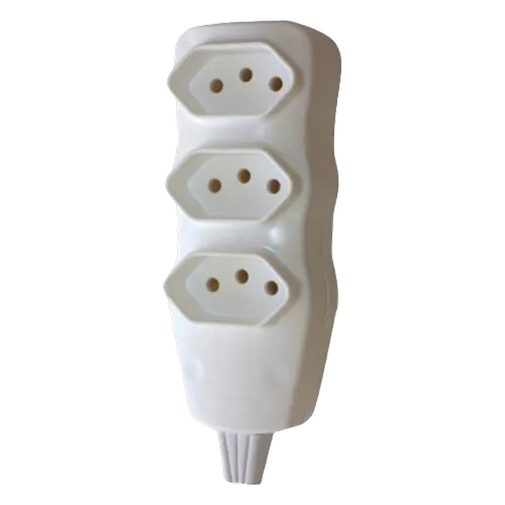 Tomada eletrica10a tripla em barra techna | Casas Bahia